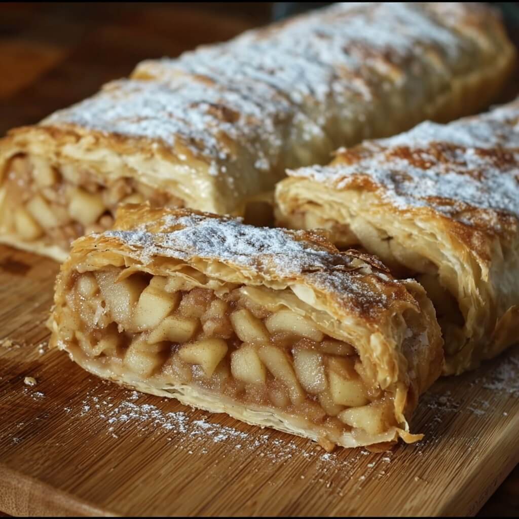 Traditional Apple Strudel, Grandma’s Way - cool sky food